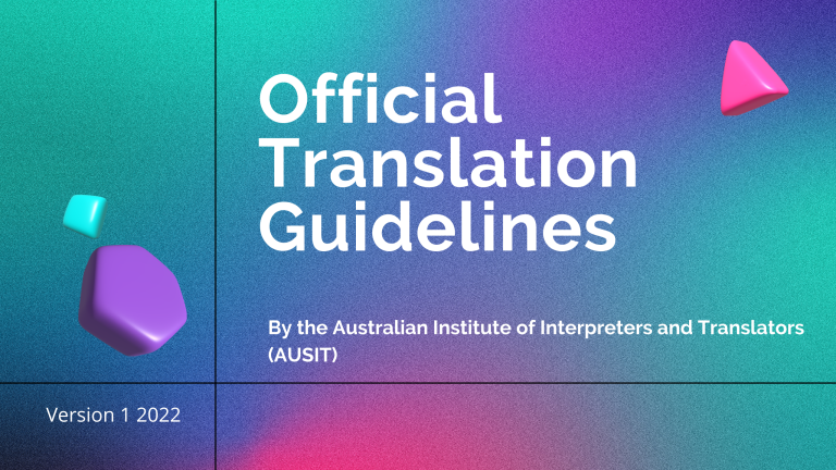 Official Translation Guidelines – Broadlingual Translation
